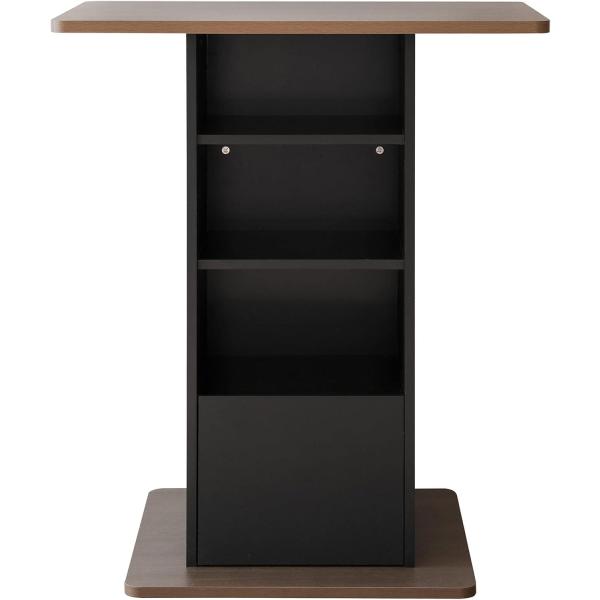 ちょっとしたカフェ使いやバータイムにピッタリなバーテーブル『Baron（バロン）』。省スペースなコンパクトサイズでリビングやダイニングの空いた空間に置けます。天板下には棚の位置を自由に変更できるオープンラックと、食品などが入れられる引き出し...