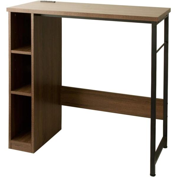 幅98×奥行45×高さ10cmのスリムでハイタイプなキッチンカウンター『Almo（オルーモ）』は、作業がしやすい天板と収納棚があり、壁面でも対面でもお使いいただけます。ゴミ箱を入れてもたっぷりと余裕があるオープンスペースや高さの変えられる収...