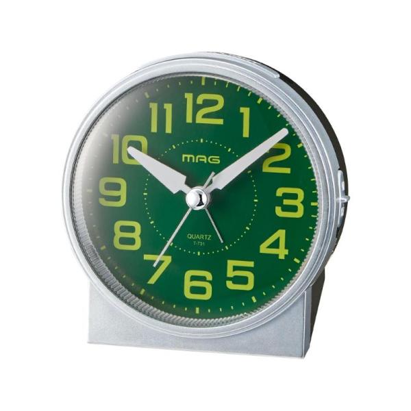 新品未使用品ですが、店頭在庫品のため外箱に若干の傷や汚れがある場合がございます。アラームをONにした場合にライトが常時点灯する機能が特長のアナログ表示の目覚まし時計秒針の音がコチコチならない静かな連続秒針を採用文字盤は、光を集めて見やすくす...