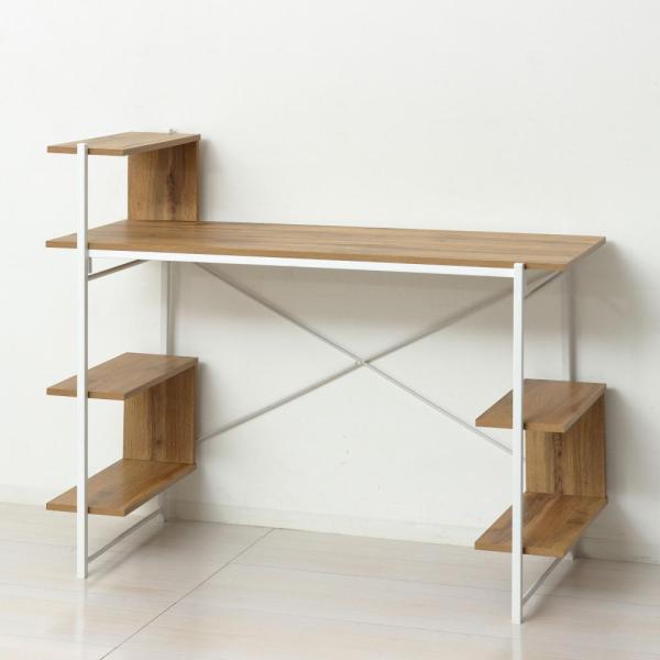 仕様 ： 組立式商品サイズ ：幅120×奥行51×高さ98.5(76)cm商品重量 ： 約14.5kg材質 ： プリント紙化粧繊維板、スチール、粉体塗装原産国 ： マレーシア梱包サイズ ：約154×54.5×9cm梱包重量 ： 約13kg