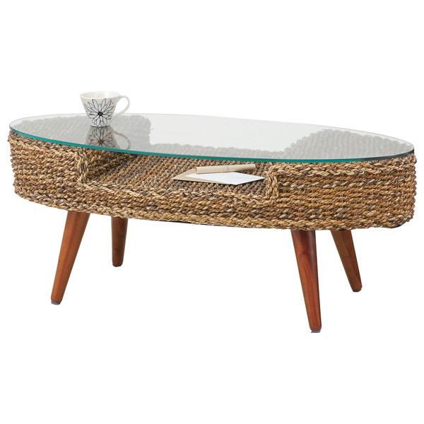 《商品詳細》サイズ(cm)：W105×D45×H40重量（kg）：15材質：木フレーム アバカ ラッカー塗装 8mm強化ガラス原産地：インドネシア組立：組立