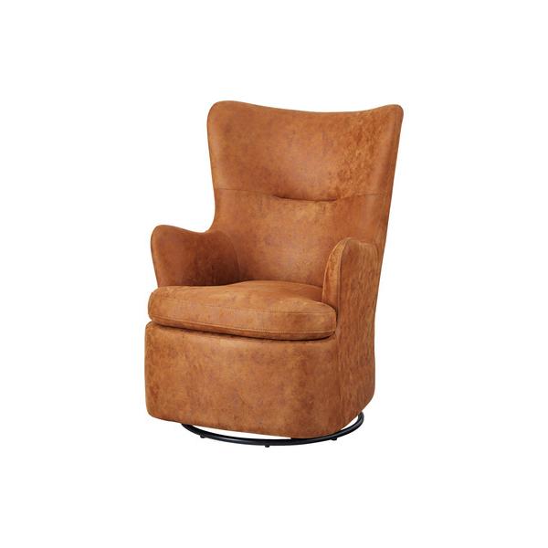 《商品詳細》ロッキング機能、回転式。サイズ(cm)：W72×D88×H103×SH48重量（kg）：30材質：木フレーム スチール(粉体塗装) ウィービングベルト ポリエステル原産地：中国組立：完成品