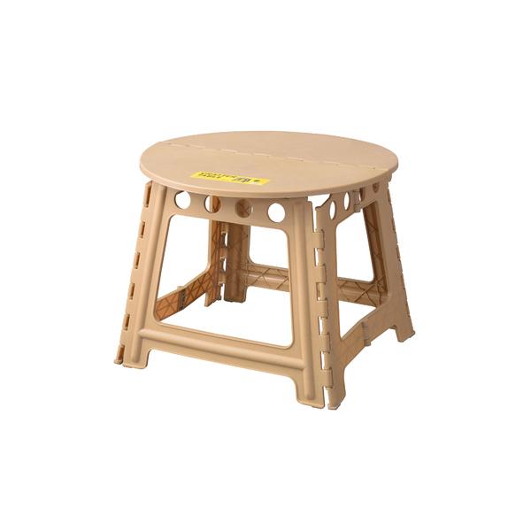 《商品詳細》室内でも屋内でも使用できるクラフターテーブル。コンパクトに折りたたみ可能で持ち運びカンタン、用途に合わせてサークルタイプとスクエアタイプを選べます。サイズ(cm)：W58×D58×H46重量（kg）：2.5材質：ポリプロピレン原...