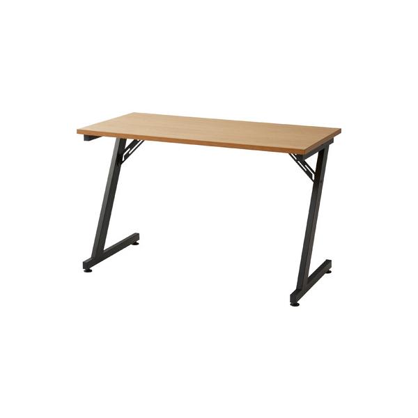 存在感のあるZ型脚Z型の尖ったデザインが特徴のデスク。Z型の脚は空間を広く見せ、足元が快適に利用できます。【材質】メラミン化粧繊維板 スチール(粉体塗装)【機能】アジャスター付【静的耐荷重】30kg【組立】組立式【原産地】中国  【商品重量...