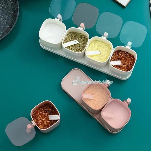 ■ 品名：調味料入れ■ 素材：PP■ カラー全3色(2タイプ)■ サイズ：写真参考encountershopの検索ワード：調味料 容器 ストッカー 収納 ケース キッチン収納 保存容器 塩コショウ入れ　調味料入れ おしゃれ セット 調味料 ...
