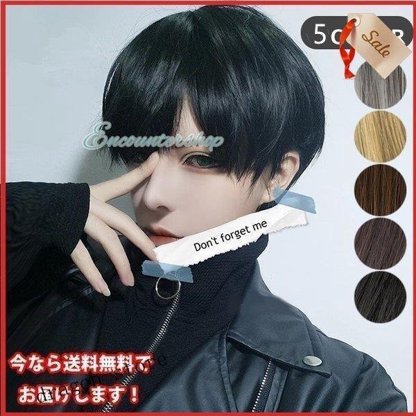 商品説明★セット内容ウイッグ+専用ネット★サイズ:フリーサイズ（アジャスターで調整可能）前髪 約22cm 後髪 約28cm★カラー:5色A.ブラックB.ダークブラウンC.ナチュラルブラウンD.アッシュE.ゴールド★特 徴レディース、メンズ（...