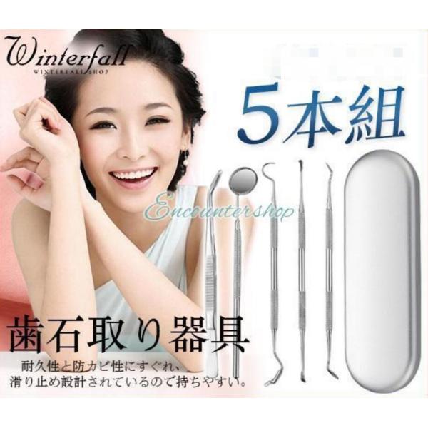 商品詳細：カラー：/画像通りサイズ：/5本セット【商品説明】高級ステンレス製歯用ツール、初心者向けセット。自宅で本格汚れ除去、充実の5点セット。仕様 安全で高級なステンレス製を採用。歯用ミラー、鎌形ツール(1)(2)、鍬型ツール、ピンセット...