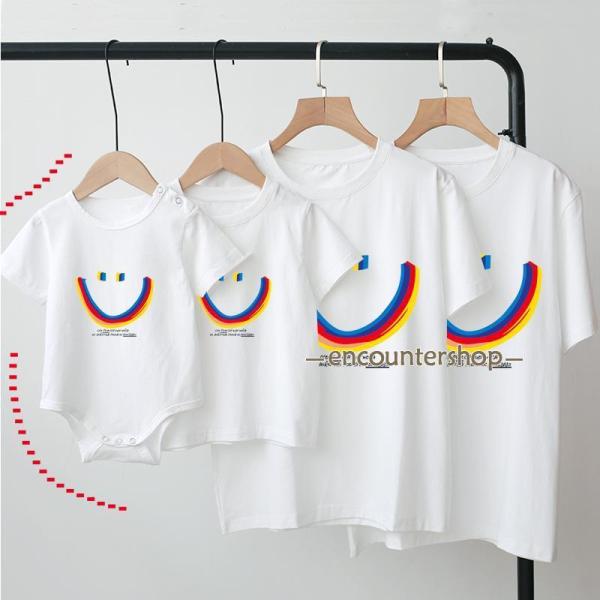 商品説明★商品内容：半袖Tシャツ★素材: 綿、ポリエステル【PR】1.おしゃれな親子ペアルック服！2.家族揃いで幸せ感たっぷり！3.家族旅行、撮影、運動会、お出かけに！4.誕生日、記念日、ご家族へ感謝の気持ちとしての贈り物に大！5.着心地の...