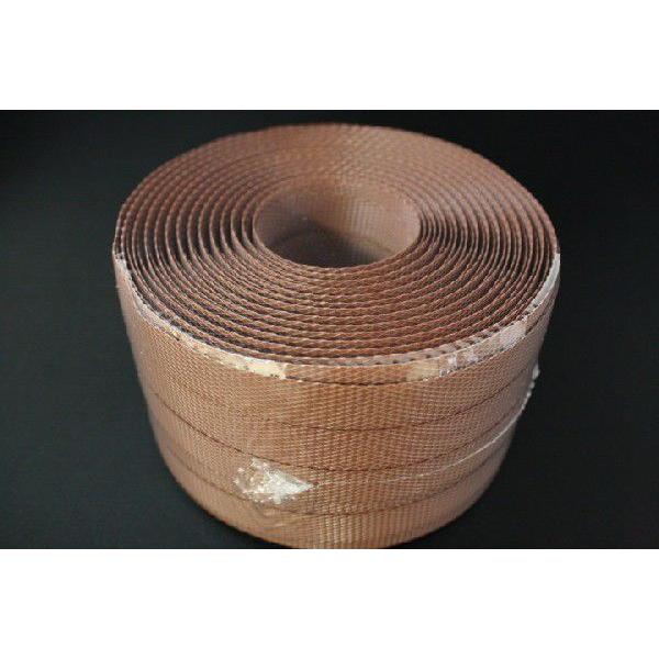 商品名：小巻バンドサイズ：約15mmX100m巻色：こげ茶出荷単位：　１巻単位納期：　通常 翌日出荷