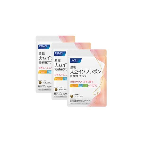 女性のバランス変化と毎日の健康をサポートする4つの成分を1粒に凝縮！体内でそのまま吸収される「大豆イソフラボン吸収型※」、そのサポート成分として「植物性乳酸菌」と「オリゴ糖」を配合。さらに、若々しさと活動的な毎日を支える「コエンザイムQ10...