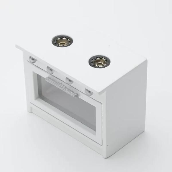 ドールハウス ミニチュア 家具 木製 ビルトイン オーブン キッチン ガスコンロ 1/12ドールハウス飾り ドールハウス用内容数：1点サイズ：8 x 5 x 6.5cm素材：木製ハンドメイド商品の為、完璧を求める方はお控えください。1:12...