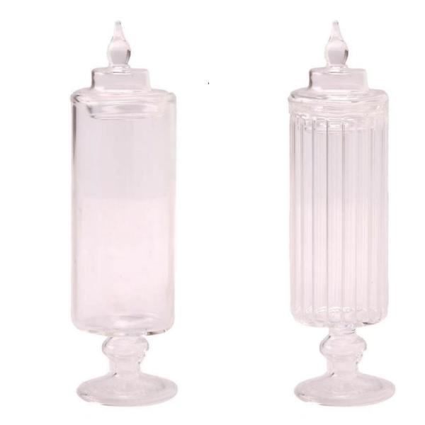 内容数：1点材料：ガラスサイズ：約21 x 77mmこちらは容器のみ販売してます。◎形状が異なる2タイプのミニチュアガラス風容器から選べる1点販売。◎蓋付きのクラシックデザインで、小物やスイーツ、パール風装飾などと相性抜群。◎ドールハウス、...