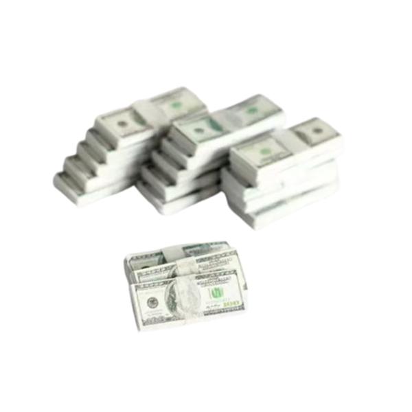 ミニチュア 米ドル お金 お札 1札 100ドル ? ドールハウス用 おもちゃ内容数：1札材料：紙サイズ：約30 x 15mmミニチュアお金です。手のひらサイズでリアルなデザインで、ドールハウスを素敵に演出します。ミニチュアの世界を豊かに彩...