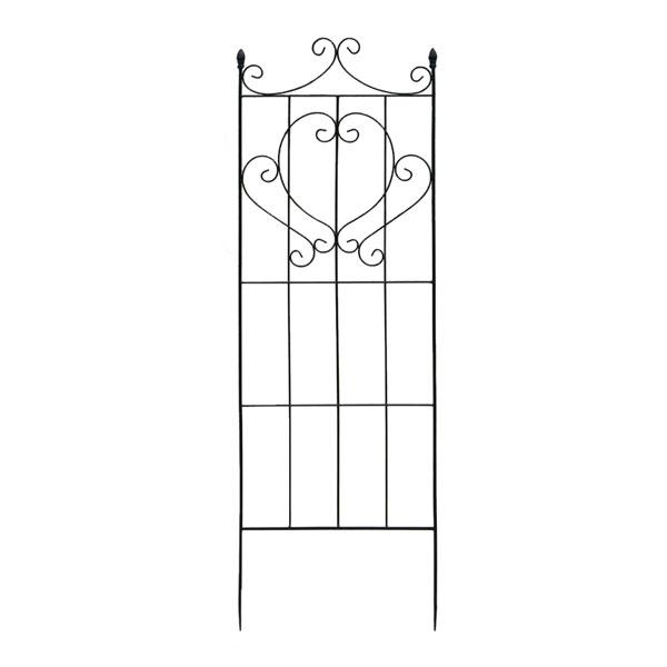 使いやすいサイズのアイアンフェンス。つる性植物の誘引や、寄せ植えの背景にアクセサリーとしてご利用ください。※詳しい商品説明は下のほうに記載があります