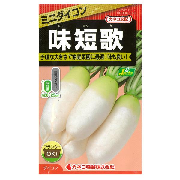 ハイクオリティシリーズ カネコ交配 種　タネ　晩抽性で、食味の良い小型ダイコン。手頃な大きさで家庭菜園や直売向けに最適です！※詳しい商品説明は下のほうに記載があります