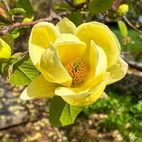 アメリカのブルックリン植物園作出のモクレン・色鮮やかなイエローの花 ★入荷から日数が経ったためセール価格となりました。商品の状態は画像と異なる場合があります。★マグノリア・ロイスはアメリカ・ニューヨークのブルックリン植物園のブリーダーLol...