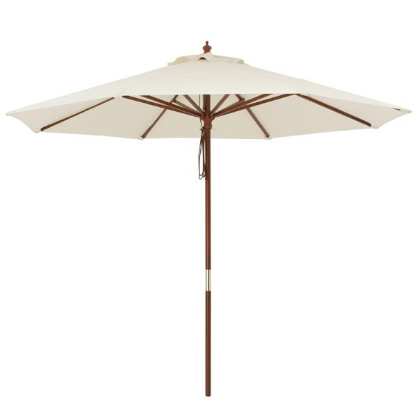 4〜6人がけテーブルセット用の大型ガーデンパラソル お庭に涼しく快適な環境をつくる、ガーデンパラソル。4〜6人がけテーブルセットに適した直径2.7mの大型タイプです。ヒモを引くことでパラソルを開くことができます。パラソルのポールに4つの穴が...