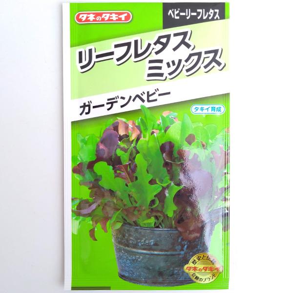 7種類のミックスで、異なった色どりや葉形などを楽しめます。草丈10〜15cmでそろいよく、ベビ−リーフ用として最適です。苦味が少なく食味に優れています。畑以外にも、ベランダや軒下なのでプランターやトレイ栽培でも楽しめます。※詳しい商品説明は...