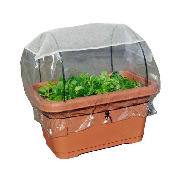 ホウレンソウや小松菜などの葉もの野菜をプランターで栽培する際に利用できる便利な虫よけネットセット。種まきをしてこのセットをプランターにかぶせておけば、害虫の侵入をシャットアウト。発芽後の植物を無農薬で栽培できます。★プランターは含まれており...