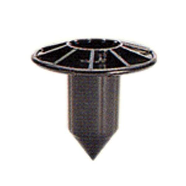 ※積水鋼管竹部材<br>支柱の下部に取り付け埋没を防止する支持材です。取り外しができます。軽くて丈夫、取り扱いも簡単で農薬、肥料に強く、腐食の心配がありません。色:黒