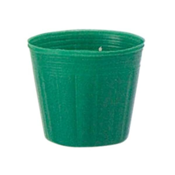 ・サイズ：口径12.0cm×高さ10cm・穴数：底1個・品種の区別はもちろん、花色に合わせポット色もチョイスする時代。　葉っぱと同じ緑色のポリポットです。
