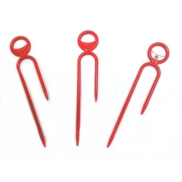 先端がとがっているので差しやすい。