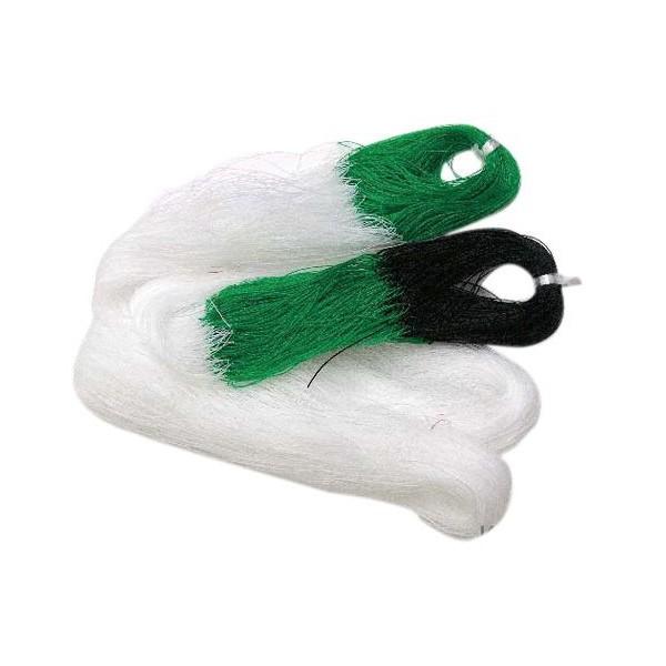 従来のキュウリネットの、上部の耳糸を太い糸で強化してあるので