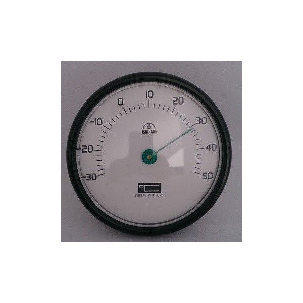 読み取りやすいバイメタル式の温度計です。