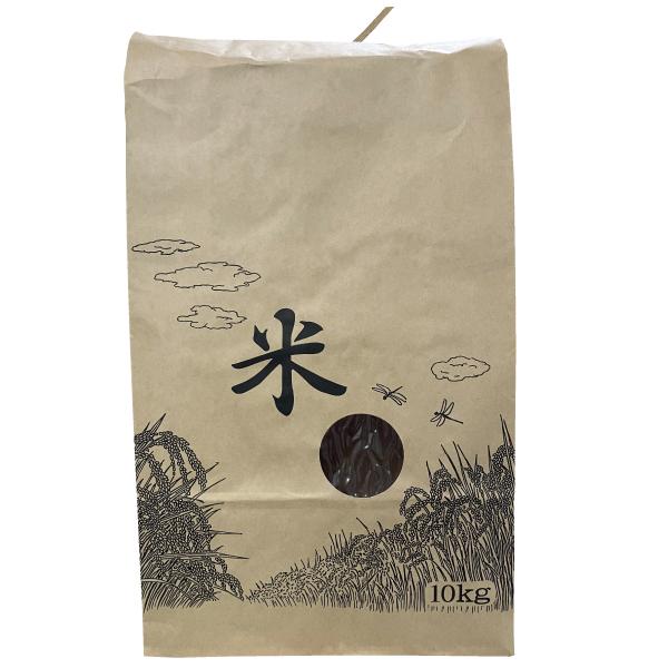 ご贈答や産直販売におすすめ。中身が見える窓付で、見栄えバツグン。※製品についての銘柄や産地の記載欄はございません。10kg：縦570ｍｍ×横230ｍm　マチ100ｍm