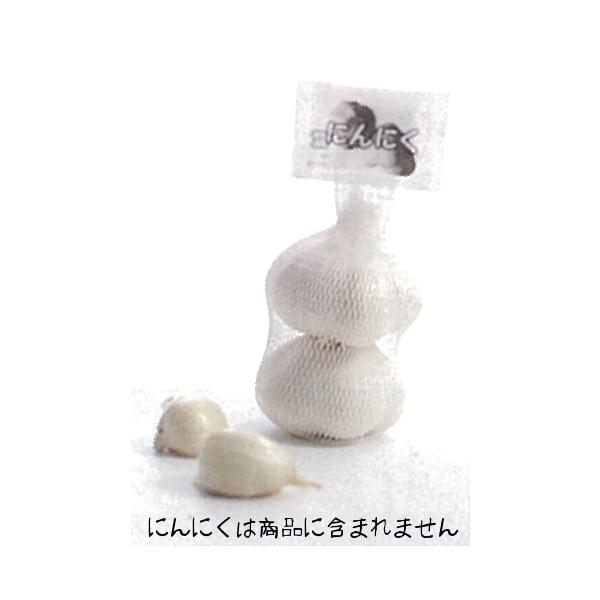 JANコード入りのため、直売所などですぐ使えます。プラマーク付きのラベルがネットにくっついており、ネットの下を縛るタイプです。