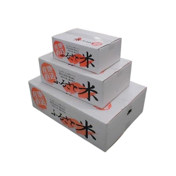 宅配用段ボールです。お米は入っておりません。各サイズの量袋がそのまま入ります。ふるさとの味、自家精米の宅配にご利用ください。白クラフトテープで止めると一層おしゃれです。内寸：20kg　43cmX27.5cmX高さ28cm