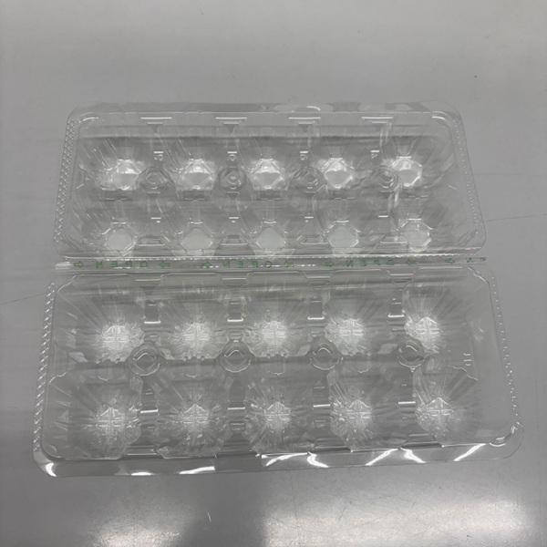 たまご用フードパック産地直送販売などにおすすめです。Mサイズ10個対応タイプ。外寸：横240×縦102×高63（フタ高35）mmミシン目色：緑