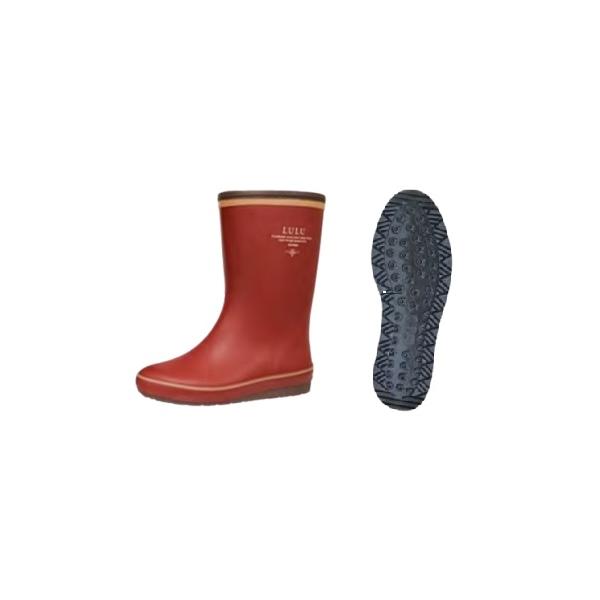 ベーシックな軽量設計ブーツ・軽量設計・ツヤ消し仕上げ・吸汗裏布・吸汗フラットインソール 材質：ゴム