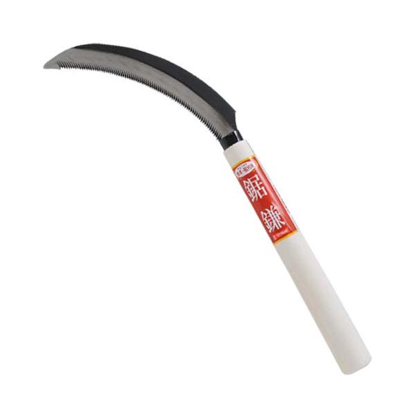 除草・稲刈り作業用です。全鋼刃で耐久性抜群です。●刃部：全鋼●鋸刃●刃部：刃物鋼●柄部：木メーカー：藤原産業（株）