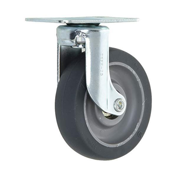 自在グレー/車輪径D(mm):75;車輪幅(mm):20;取付高H(mm):93/TYEF75ELB・Style:自在・パッケージ個数:1・許容荷重(kgf):35.7・車輪径D(mm):75・車輪幅(mm):20・取付高H(mm):93・...