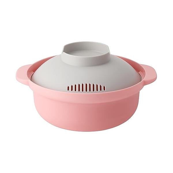 ピンク/1.5L/NIM-118・Color:ピンク・パッケージ個数:1・サイズ(約):幅21.5cm×奥行18.3cm×高さ11.5cm 重量(約):138g・材質:ポリプロピレン / 耐熱温度140℃ 耐冷温度-20℃ 満容量:約1.5...