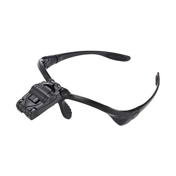 ブラック/-/CLS-16・パッケージ個数:1・倍率：1.0倍・1.5倍・2.0倍・2.5倍・3.5倍・レンズサイズ：83×23mm・レンズ枚数：5枚付け替え式・LED:球型1個・アクリルレンズ