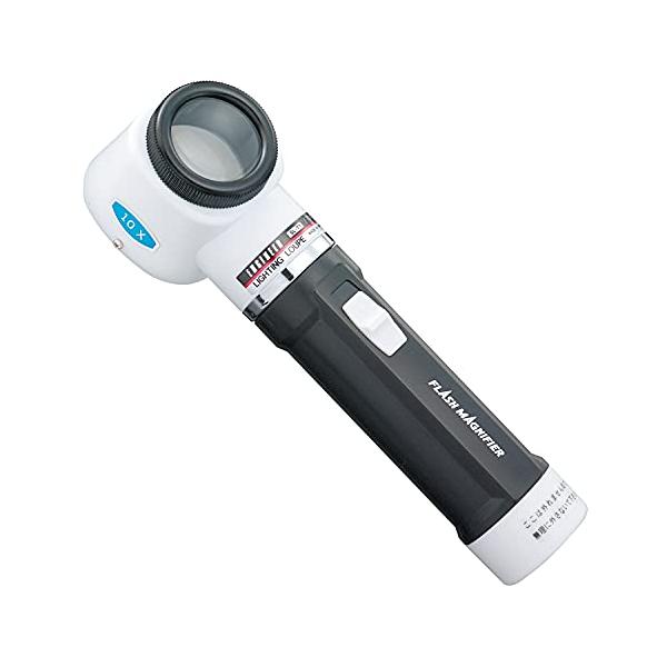 10倍ブラック/10倍/SL-71・Style:10倍・パッケージ個数:1・倍率10倍/φ30mmのスケール付LEDライティングルーペです。・LEDライトで対象物を明るく拡大します。・置くだけで焦点が合います。(手で持ってもご使用頂けます)...