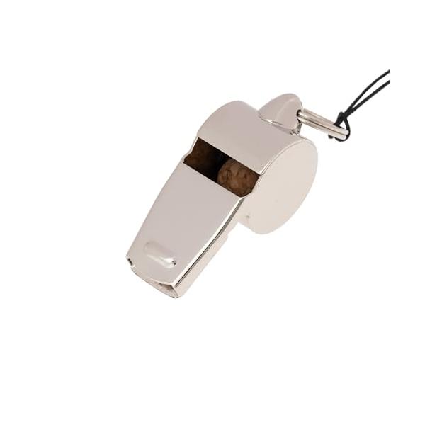 金属製ブルー/-/NO.23・Style:金属製・パッケージ個数:1・色:シルバー・防災用品としても使用可能。・誘導・指示・危険・合図など作業現場で活躍。・材質:真鍮・ネックストラップ付きのホイッスルです。