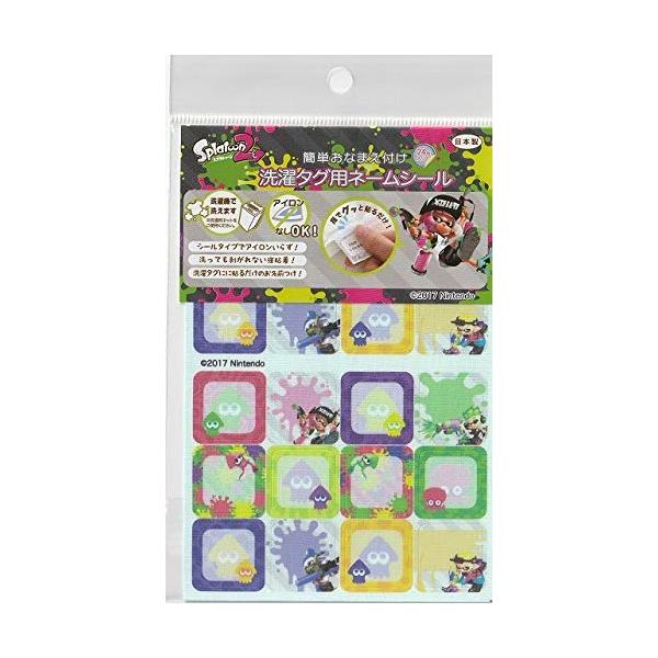 スプラトゥーン/-/TOCT001・スプラトゥーンタグネームシール・商品本体サイズ:97mm×147mm・入数:24個入・素材:綿・生産国:日本
