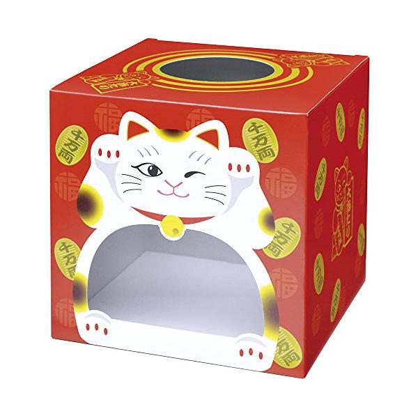 招き猫 窓付タイプ招き猫/-/37-7909・PatternName:単品Style:招き猫 窓付タイプ・パッケージ個数:1・本体サイズH220×W220×D220mm・出し入れ口直径100mm・仕様底ボール紙付き/組み立て式・材質コートボ...