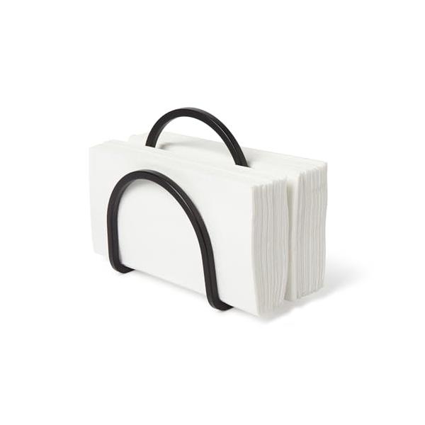 ナプキンホルダー。ブラック/W12.5 x D9.5 x H15cm/1005748-040・PatternName:紙ナプキン・パッケージ個数:1・サイズ:W12.5 x D9.5 x H15cm・素材:スチール・生産国:中国・本体重量:...