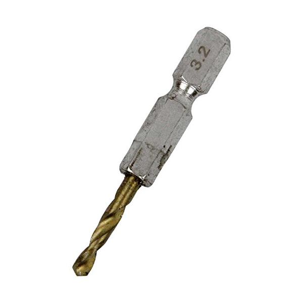 極短グレー/3.2mm/3.2mm・Size:3.2mmStyle:極短・パッケージ個数:1・サイズ:3.2mm・標準穴あけ可能厚:(鉄)2.0mm・(木)らせん溝長の2/3程度・軸:六角軸6.35mm・使用電動工具:充電式インパクトドライ...