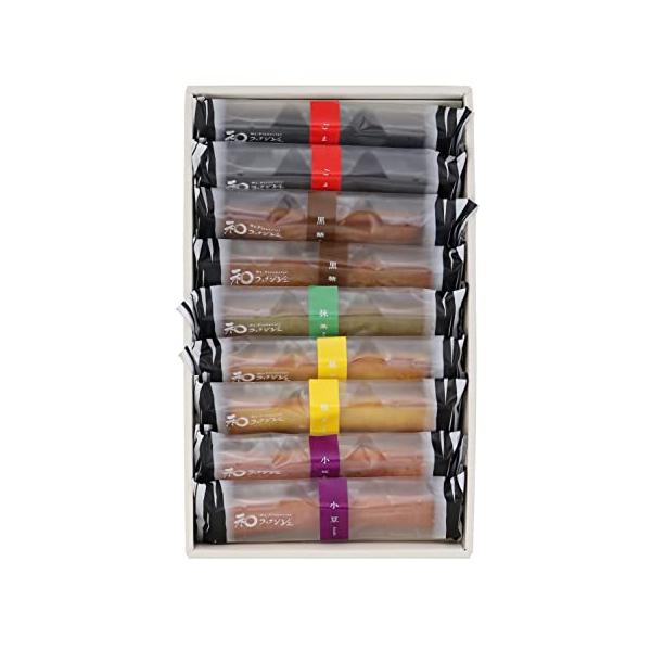 -/9個×1個/-・パッケージ個数:1・小豆、黒糖、ごま、柚子×各2個、抹茶×1個・商品サイズ(高さx奥行x幅):4.5cm×31.5cm×22cm