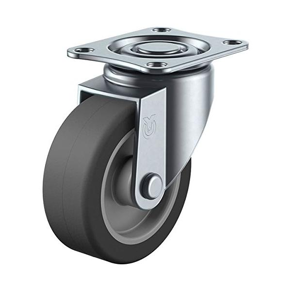 SG-100ELグレー/-/SG-100EL・Style:SG-100EL・パッケージ個数:1・●許容荷重(daN):50・●車輪径(mm):100・●取付高(mm):122・●取付寸法(mm):82×40・●車輪材質:エラストマー