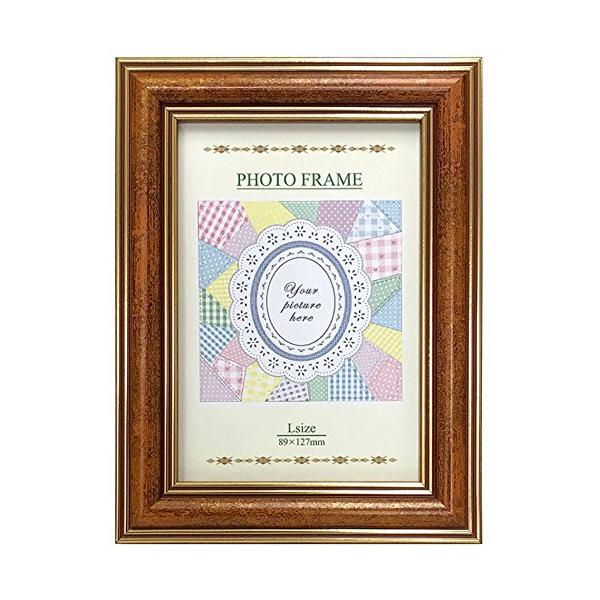 1001キャメル/L判/150552・Color:キャメルSize:L判Style:1001・パッケージ個数:1・デザイン製の高いシックで落ち着きのあるフレームです。・外寸:W120×H158×D16mm・内寸:W89×H127mm・窓寸:...