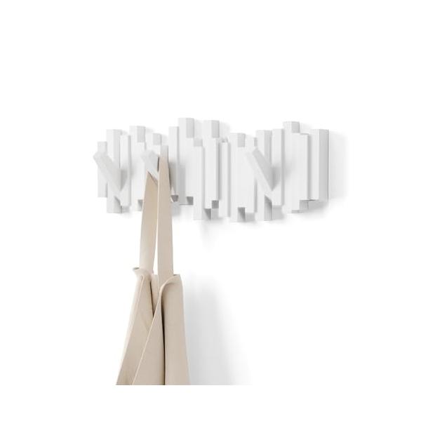 モダンホワイト/5連/318211-660-REM・Color:ホワイト・パッケージ個数:1・サイズ:W460×D30×H180mm・重量:約1.1kg・材質:ABS樹脂・原産国:中国・耐荷重:1フックにつき約1.5kg