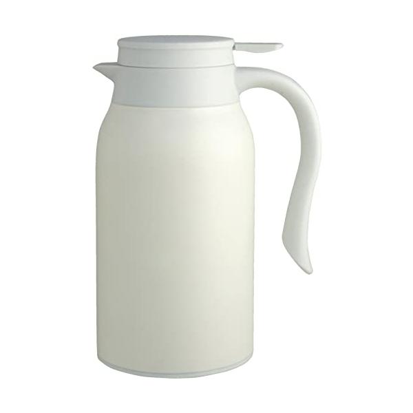 ホワイト/1.2 L/410463・Size:1.2 LColor:ホワイト・パッケージ個数:1・サイズ(約):径10.5×高さ25cm (取手込み15cm)、容量:1.2L・本体重量(約):583g・素材・材質:本体/ステンレス鋼、持ち手...