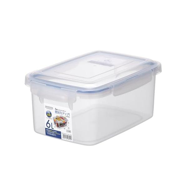 透明/6.0L(米:約5kg)/B-2895 KN・Color:透明Size:6.0L(米:約5kg)・パッケージ個数:1・４辺ロックでしっかり密閉4方向から均等にロックする安心設計。水漏れやニオイ漏れを防ぎ、お米や水気のある食品の保存にも...