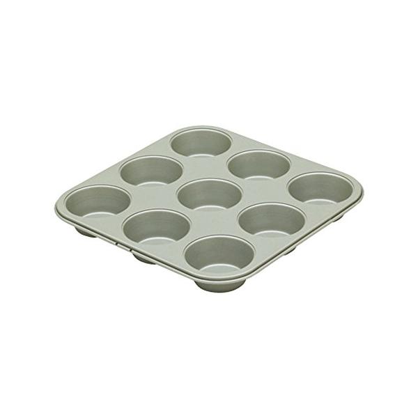 カップ型 9Pシルバー/9P/57303・Style:カップ型 9P・パッケージ個数:1・生地を入れる箇所が9個あるのでいくつもの種類が一遍に作れる・サイズ:幅26.6×奥行き26.6×高さ3.1cm・素材・材質: スチール、フッ素加工樹脂...